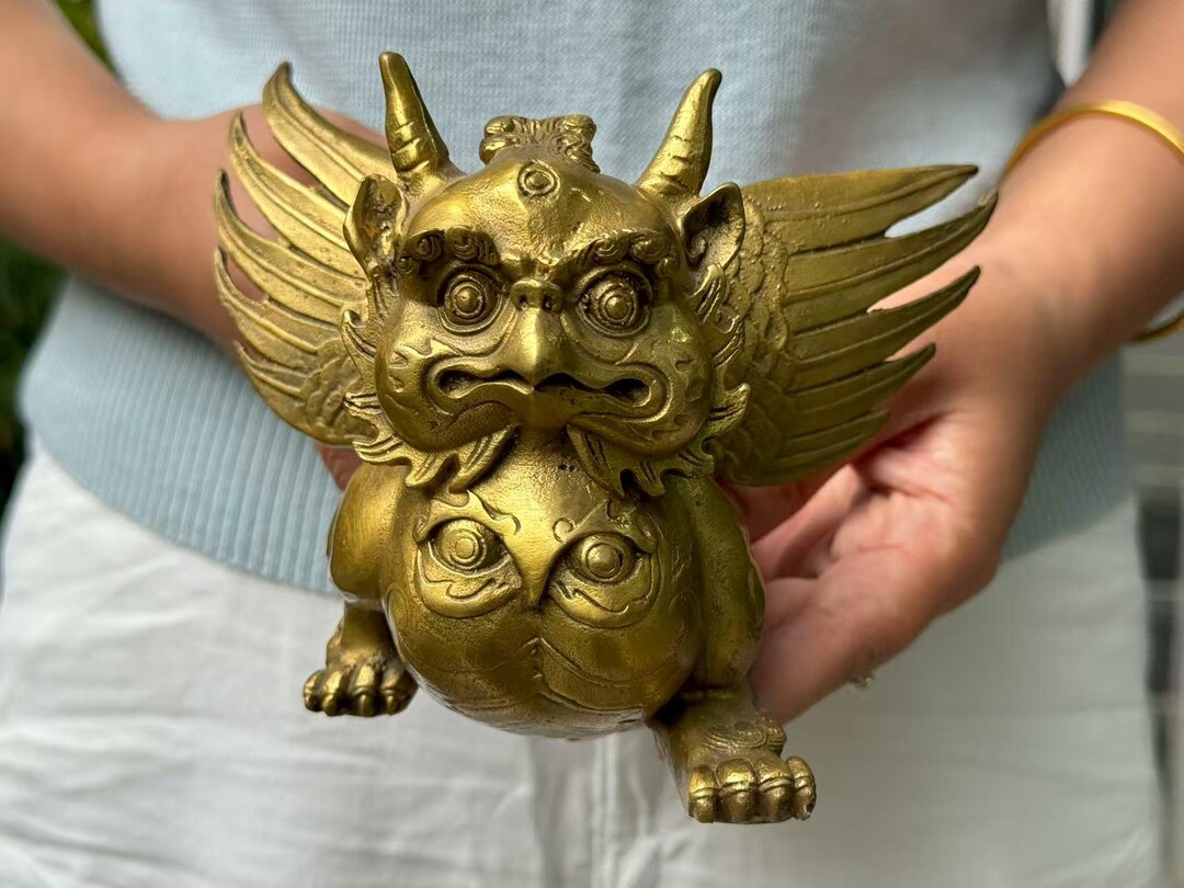 Copper Offering Buddhist Spread Wings Dapeng Bird Statue,protection ...