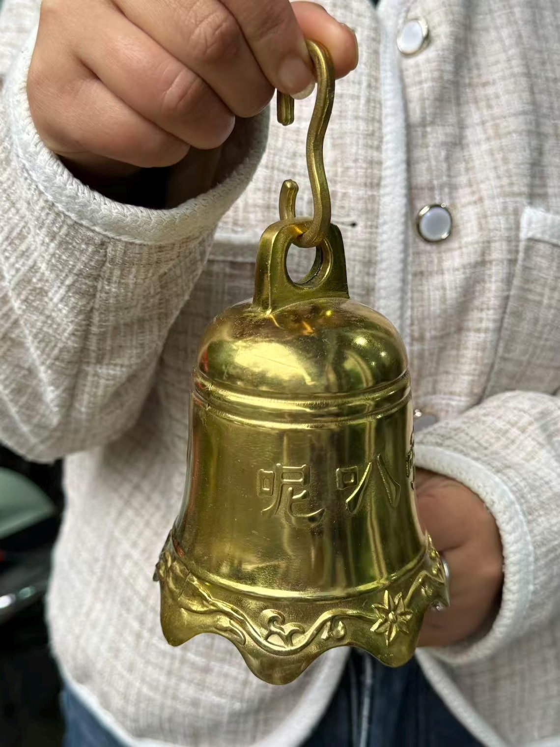 Tibetan Brass Temple Buddha Bell Chung, Nepal Bell Blessing, Feng Shui ...