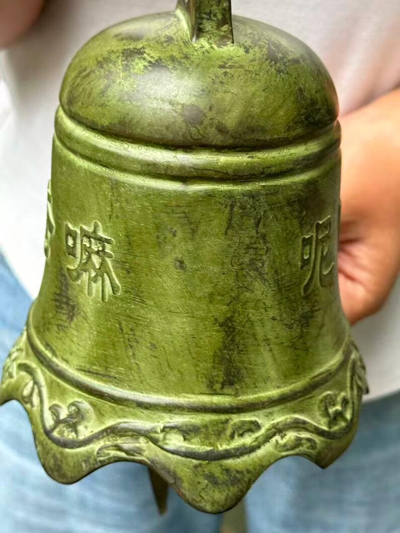 Tibetan Vintage Temple Buddha Bell Chung, Nepal Huge Bell Blessing ...