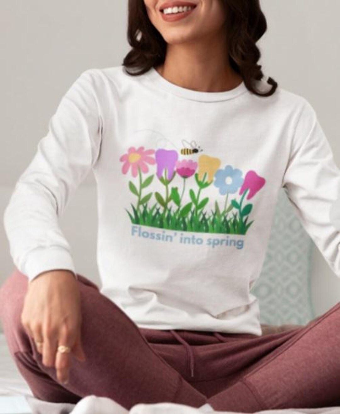 Flossin' Into Spring PNG SVG Shirt Cricut Cut Files, Silhouette ...