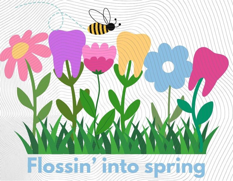 Flossin' Into Spring PNG SVG Shirt Cricut Cut Files, Silhouette ...