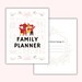 EDITABLE FAMILY PLANNER Command Center | Family Planner | Printable ...