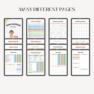Printable Calendar, Printable PDF Printable Kids Calendar, Daycare ...