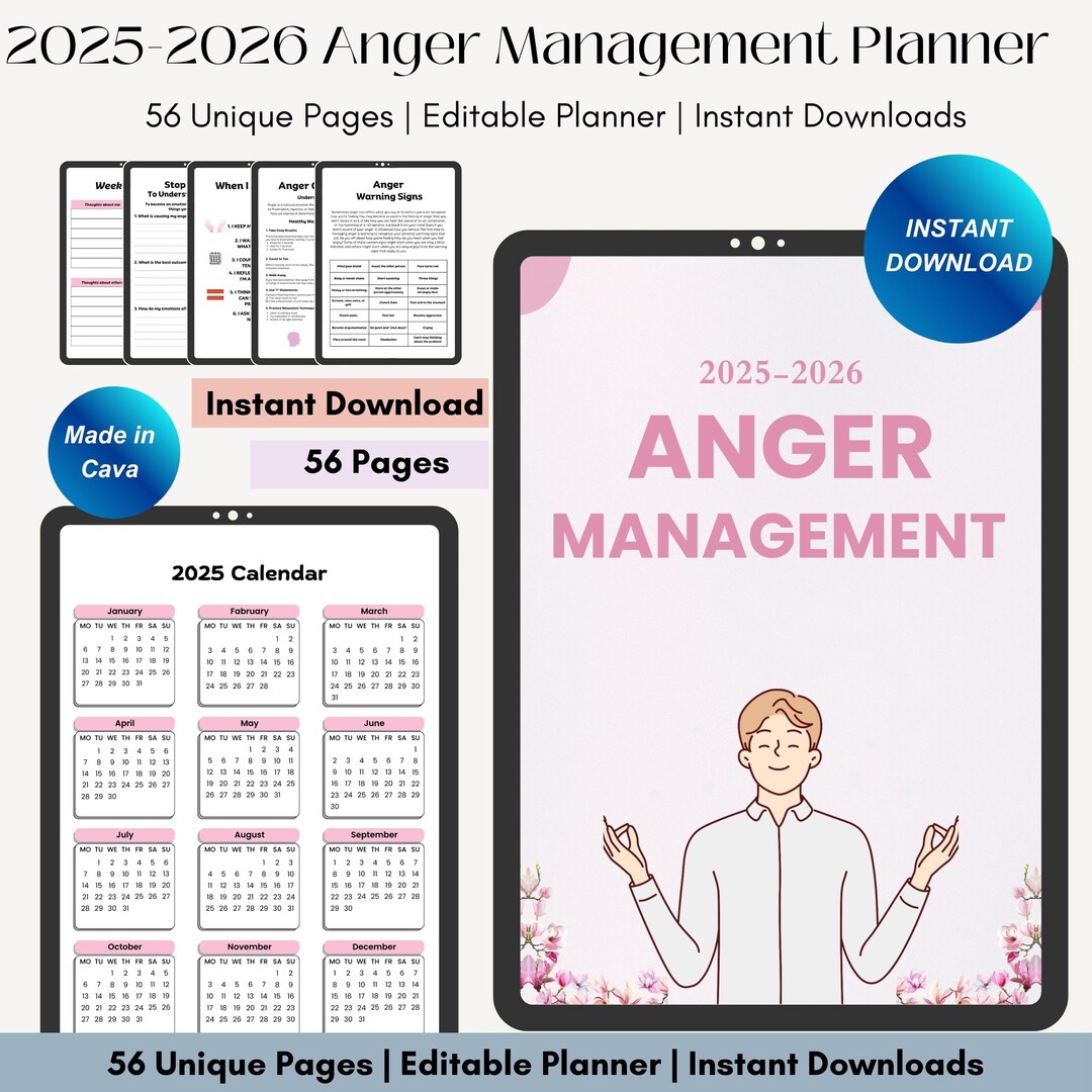 Anger Management Workbook for Teens and Adults, Anger Coping Skill ...