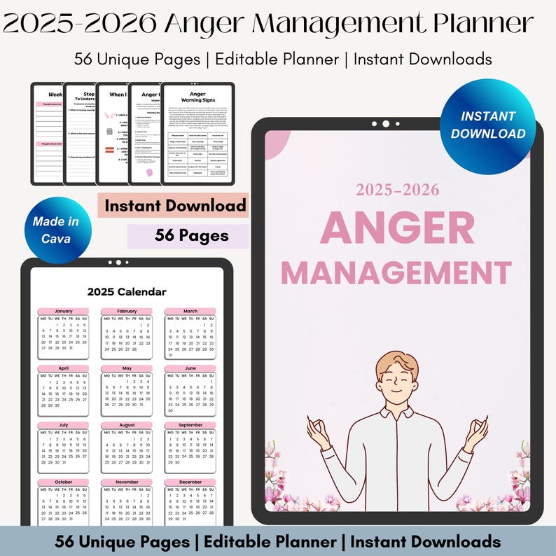 Anger Management Workbook for Teens and Adults, Anger Coping Skill ...