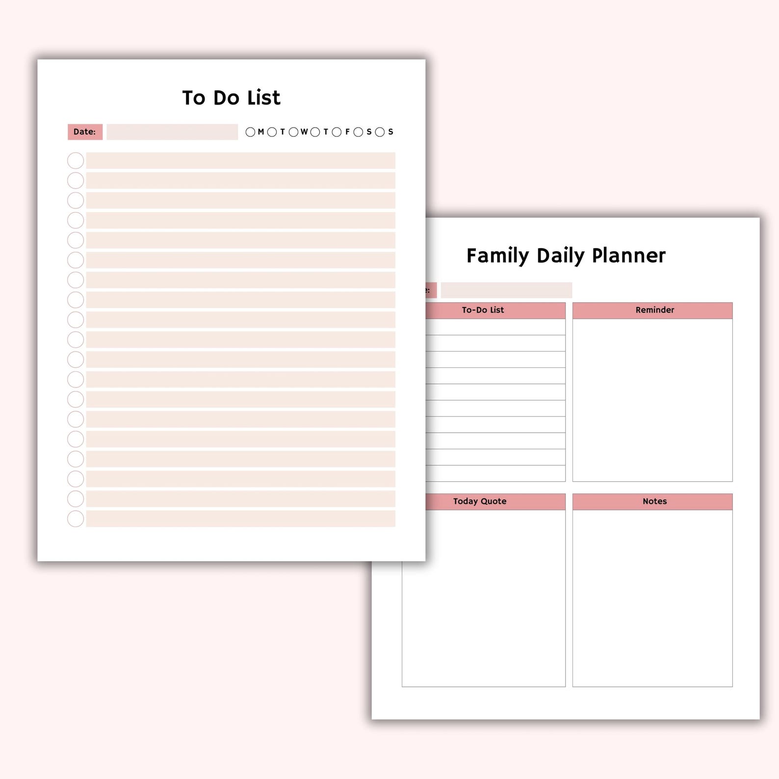 EDITABLE FAMILY PLANNER Command Center | Family Planner | Printable ...