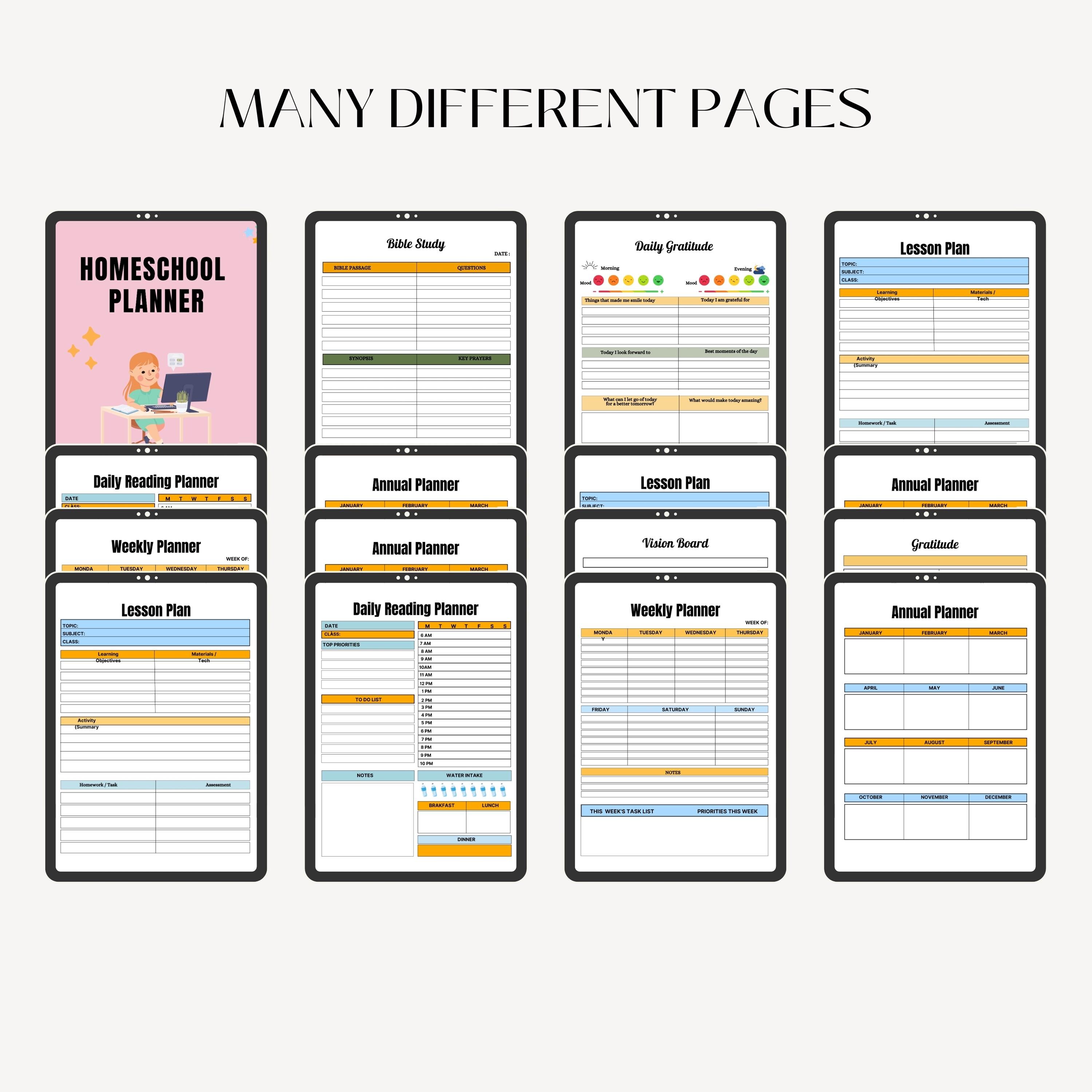 Homeschool Planner Printable Homeschool Digital Planner Homeschool ...