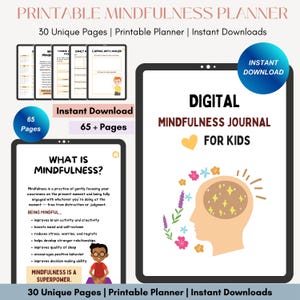 Fun Mindfulness *for Kids* Printable Workbook | Practice Mindfulness ...