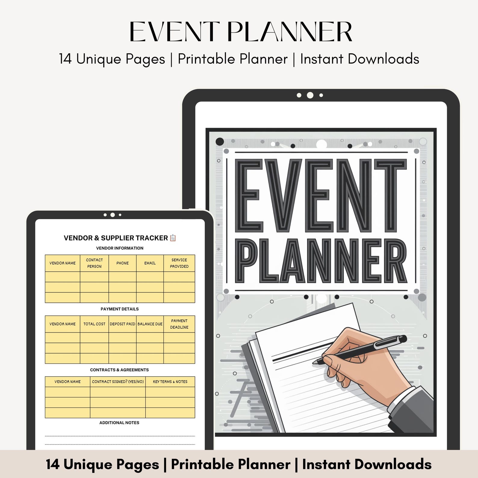 Event Planner, Event Planning Template, Digital Event Planning Book ...