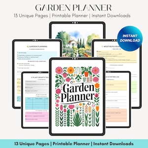 Garden Planner Printable, Gardening Log, Garden Journal, Gardening ...