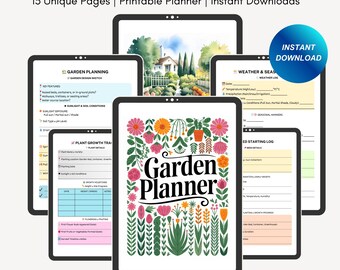 Garden Planner Printable, Gardening Log, Garden Journal, Gardening ...