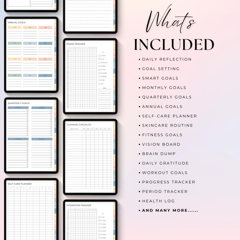 2025 Rainbow Life Planner Printable | Daily Weekly Monthly Undated ...