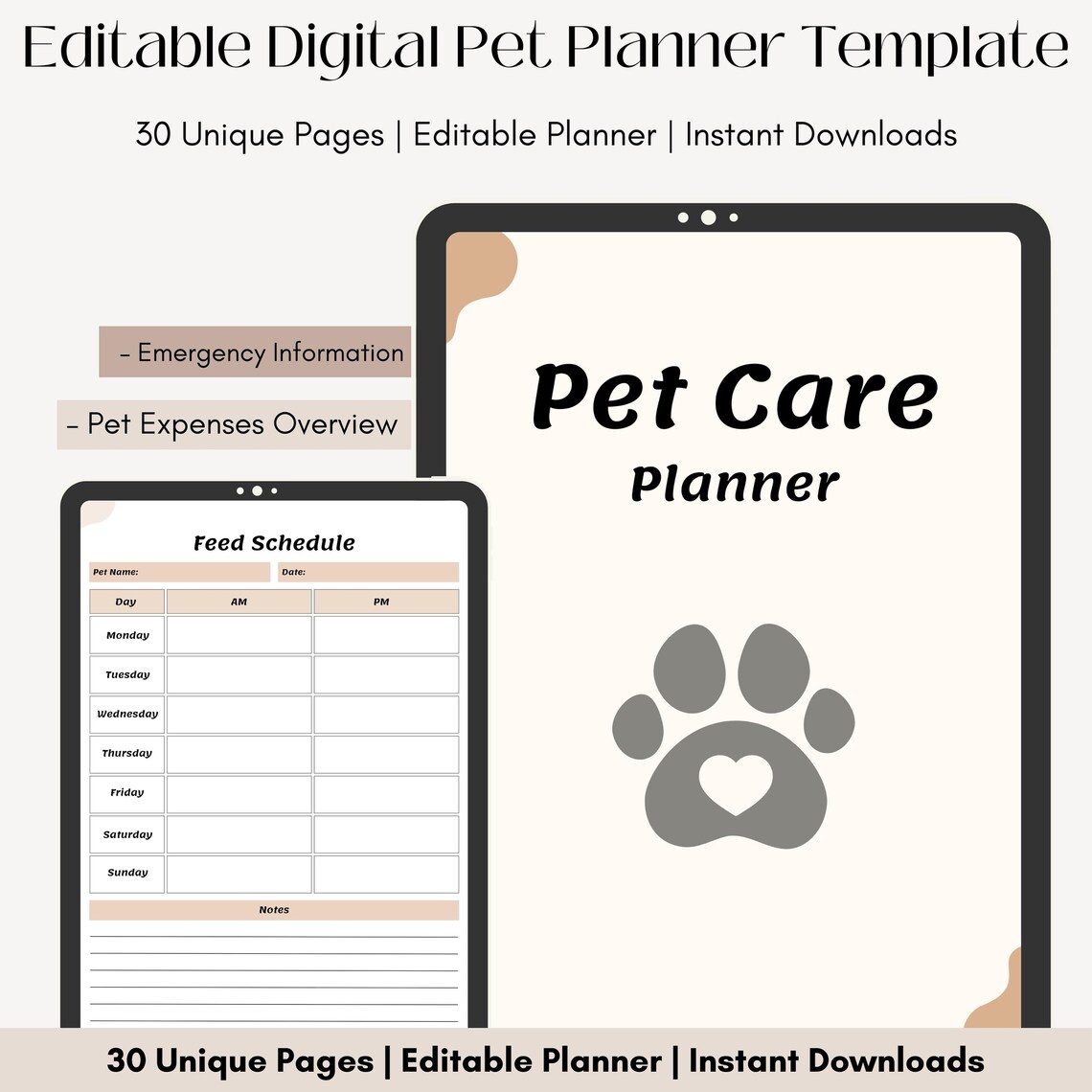 Pet Care Planner, Pet Health Record, Pet Medical Planner, Pet ...