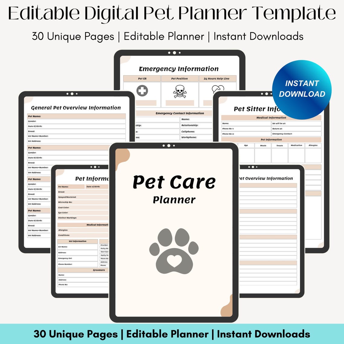 Pet Care Planner, Pet Health Record, Pet Medical Planner, Pet ...