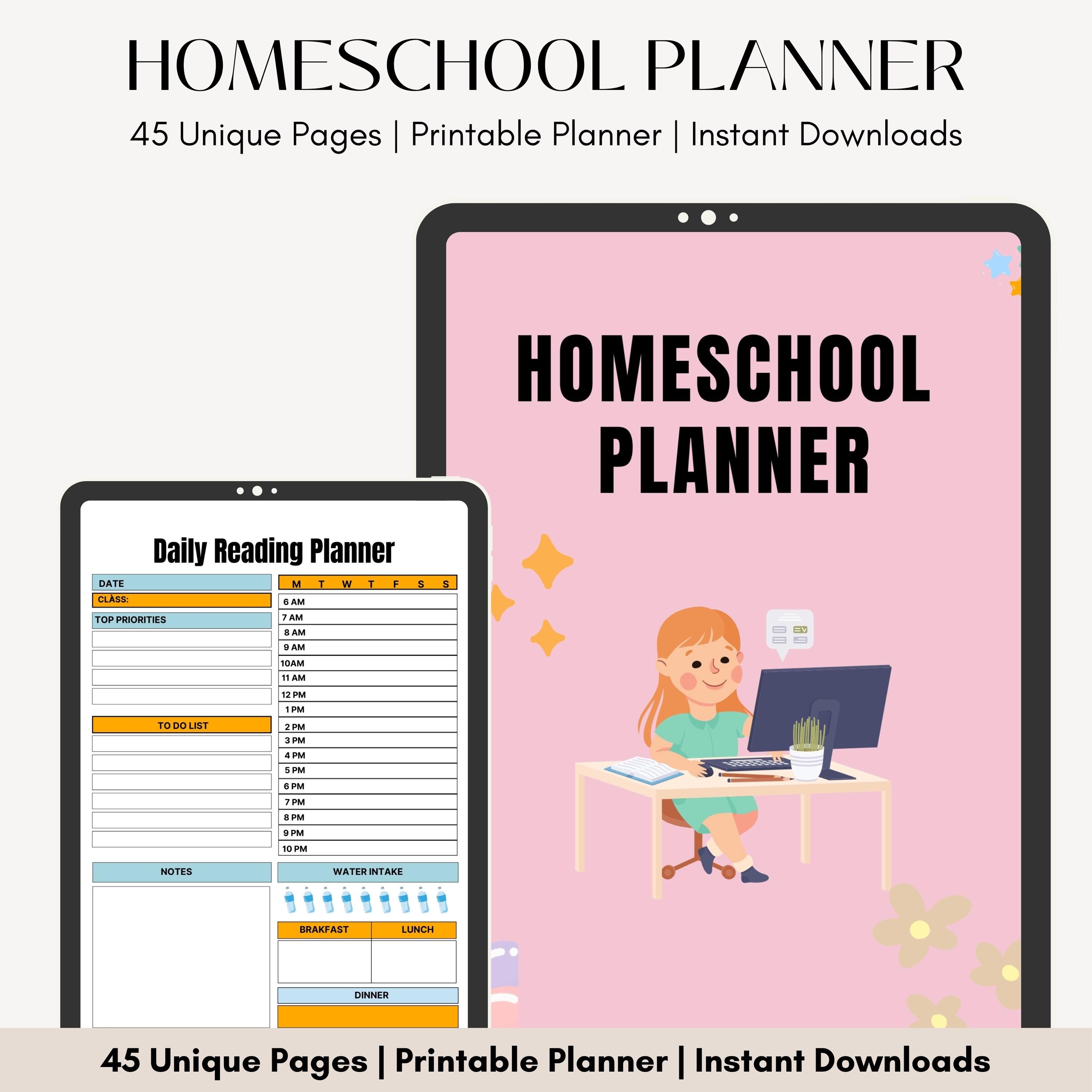 Homeschool Planner Printable Homeschool Digital Planner Homeschool ...