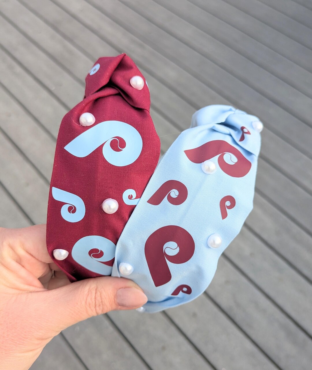 Phillies Inspired Sports Headbands, Sports Headbands, Baseball ...