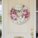 Luxury Faux Flower Wreath, Pink Roses, Pearl Garland Door Decor - Etsy