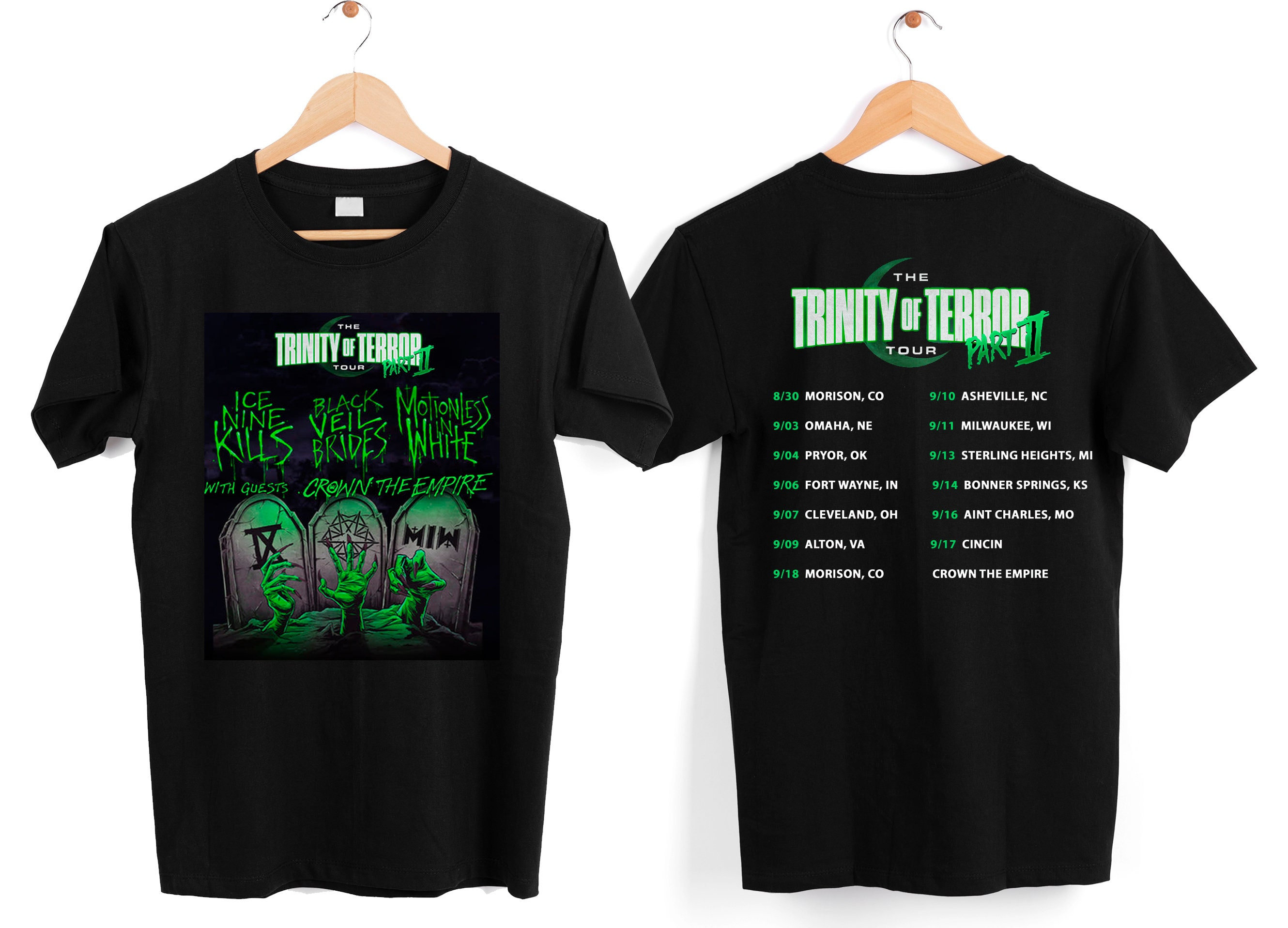 The Trinity Of Terror Tour Shirt Part 2 T-shirt, Trinity Of Terror Tour