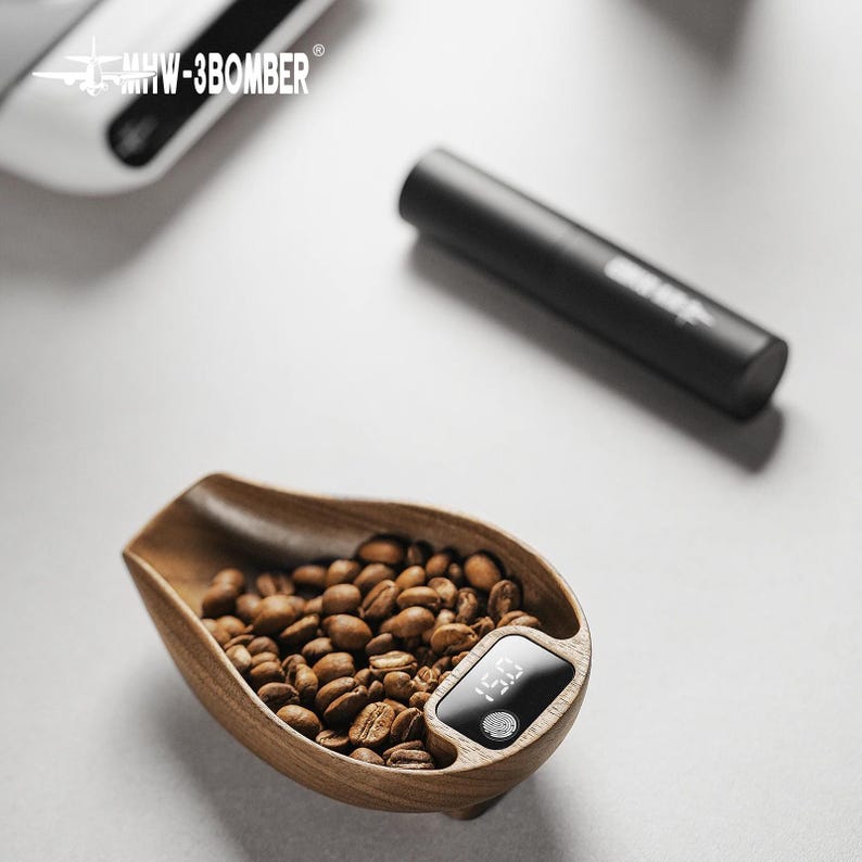 Artisanal Wooden Coffee Scale: Precision Espresso & Kitchen Tool - Etsy