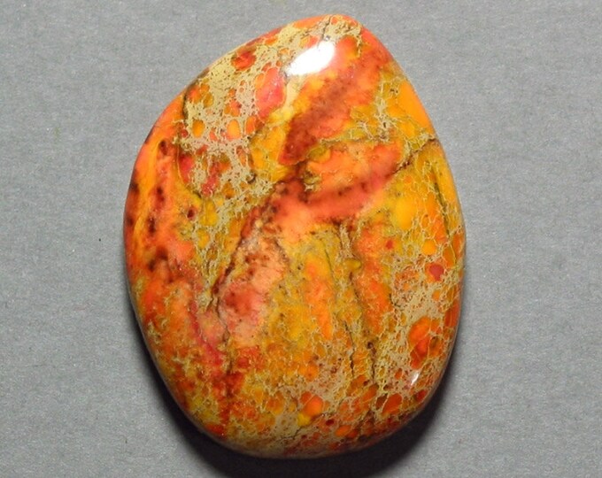Yellow Orange VARISCITE JASPER Cabochon 27x36m Freeform Designer Cab - Etsy