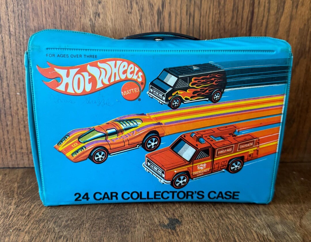 Vintage Hot Wheels 24 Car Collector's Case, Complete With 24 Hot Wheels ...