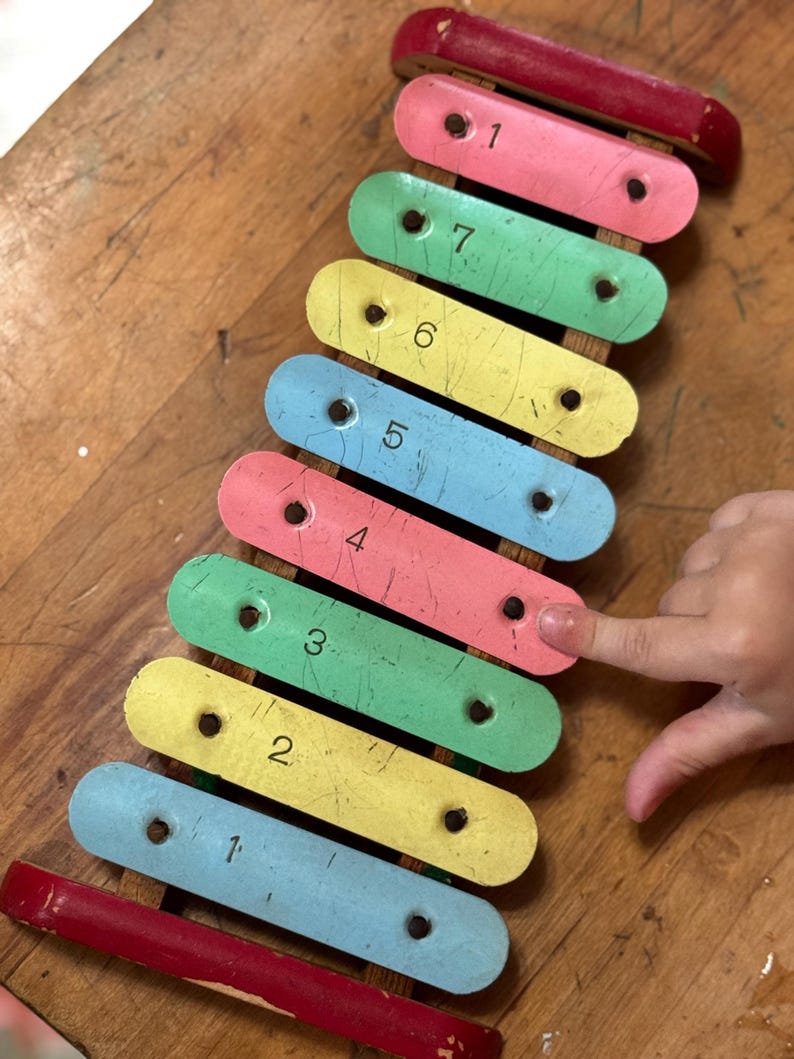 Vintage Xylophone Pastel Colors, NO MALLET - Etsy
