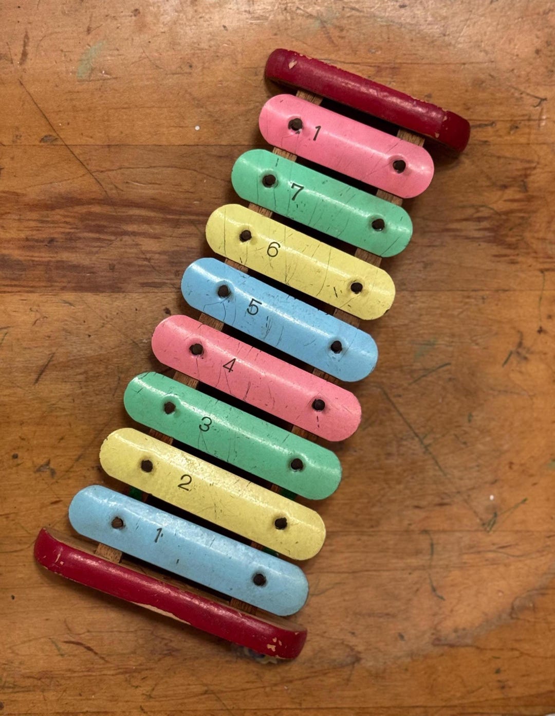 Vintage Xylophone Pastel Colors, NO MALLET - Etsy