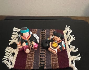 Rare Couple Storyteller Woman With Tabilita Signed by Pablo Quintana ...
