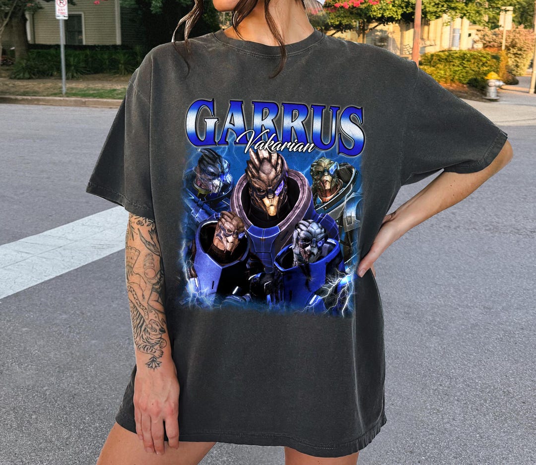 Limited Garrus Vakarian Retro Shirt, Comfort Colors Shirt, Retro ...