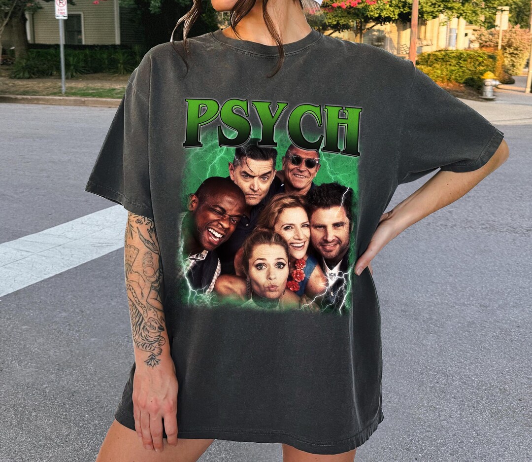 PSYCH Tv Series Shirt, Comfort Colors Shirt, PSYCH Shirt, PSYCH Retro ...