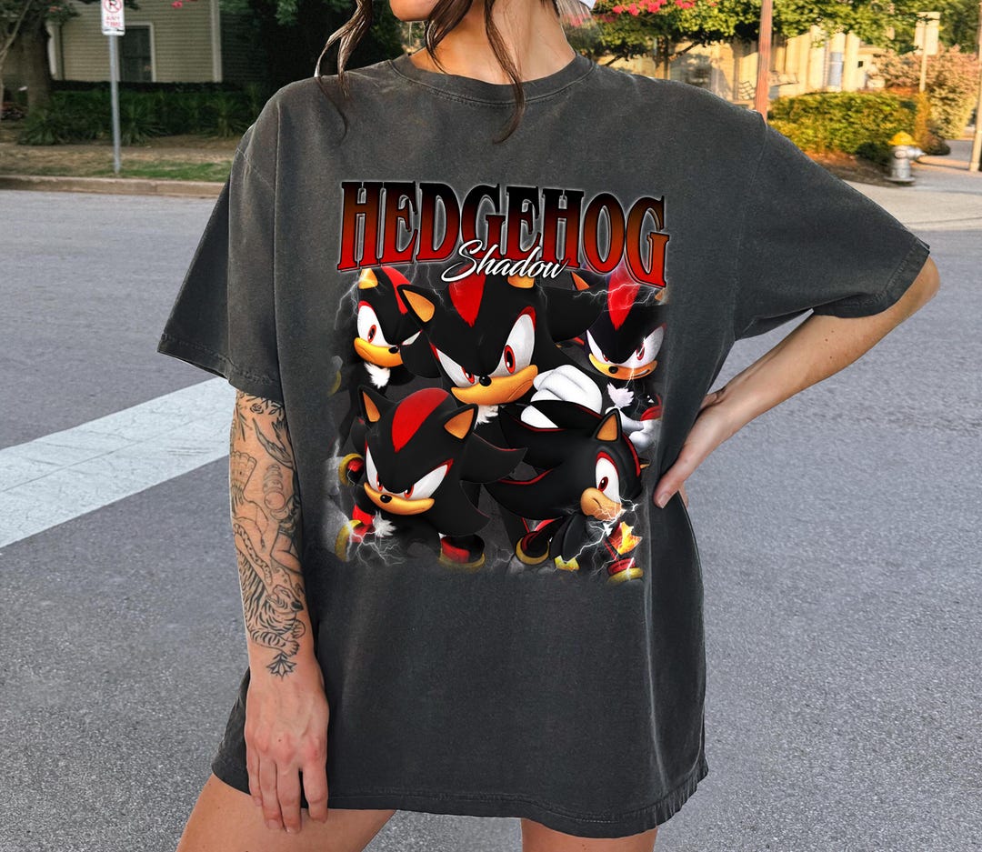 Limited Sonic Shadow the Hedgehog Shirt, Sonic the Hedgehog Shirt ...