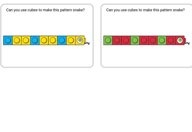 Interlocking Cubes Challenge Cards - Etsy