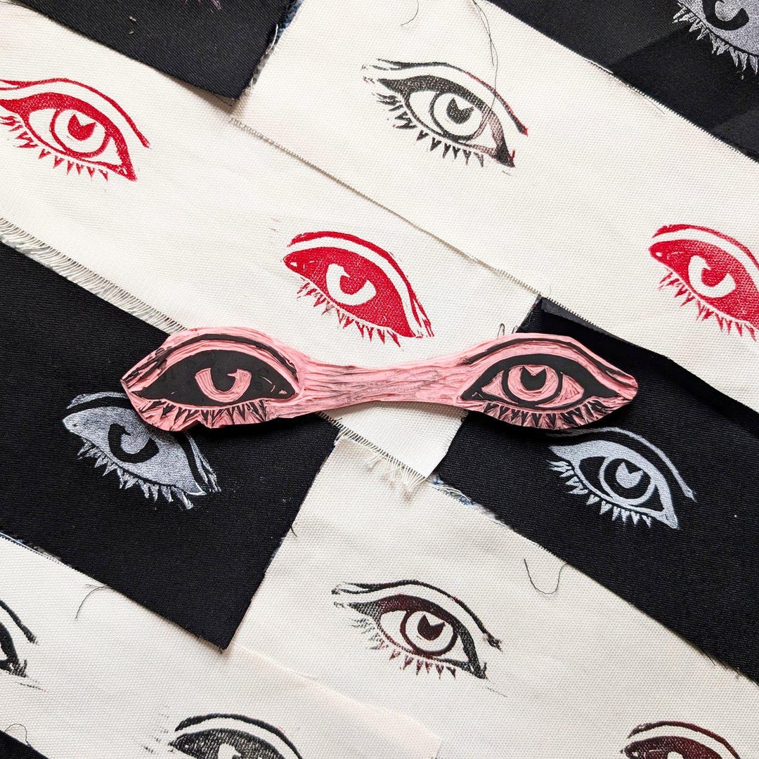 Baldur's Gate 3 Wyll Ravengard Eyes Linocut Patch - Etsy