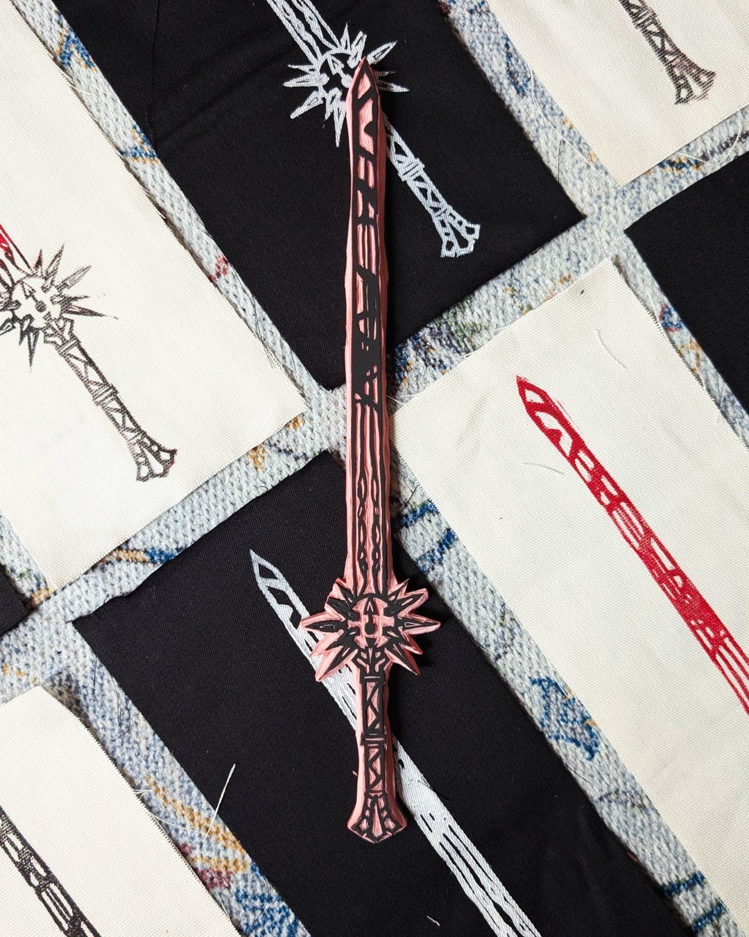 Baldur's Gate 3 Sarevok Anchev Sword of Chaos Linocut Patch - Etsy