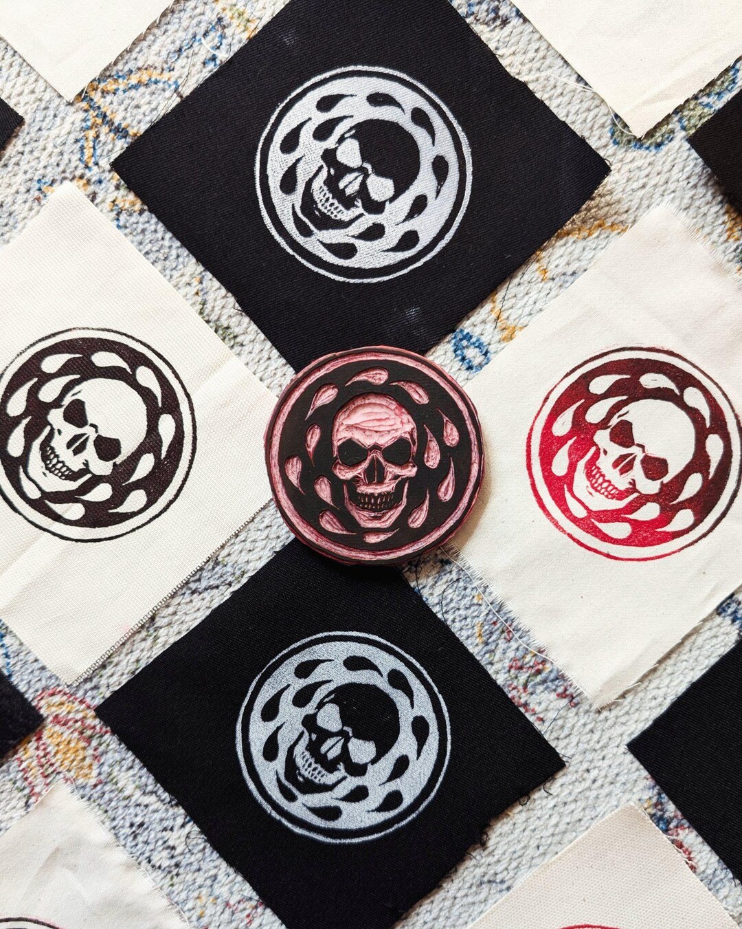 Baldur's Gate 3 Dark Urge Amulet of Bhaal Linocut Patch BG3 - Etsy