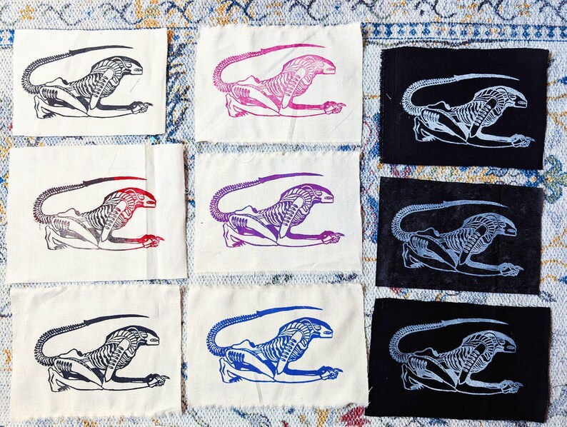 H.R. Giger Necronom (alien III) 2005 Linocut Patch - Etsy