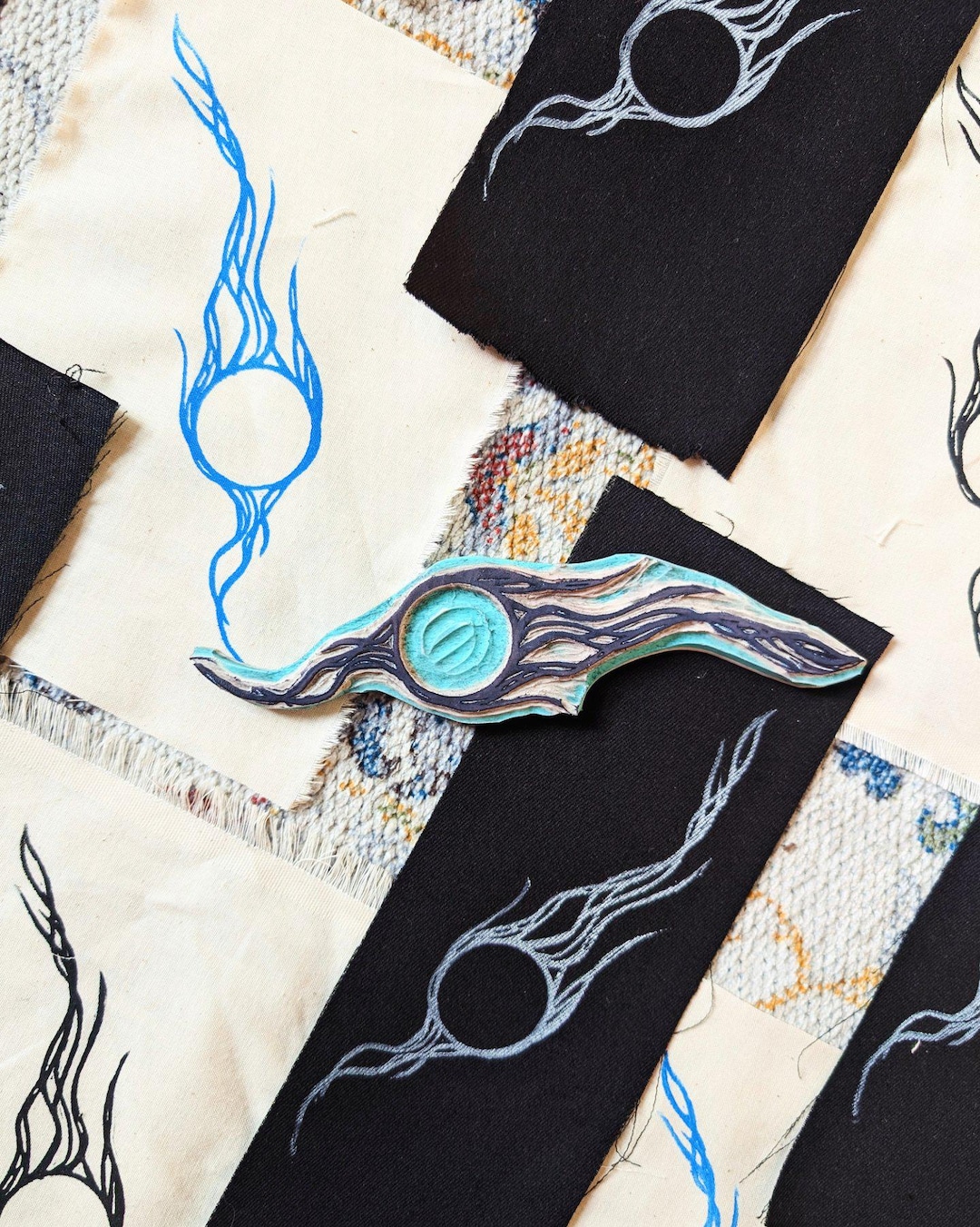 Baldur's Gate 3 Gale Dekarios Netherese Orb Linocut Patch BG3 - Etsy