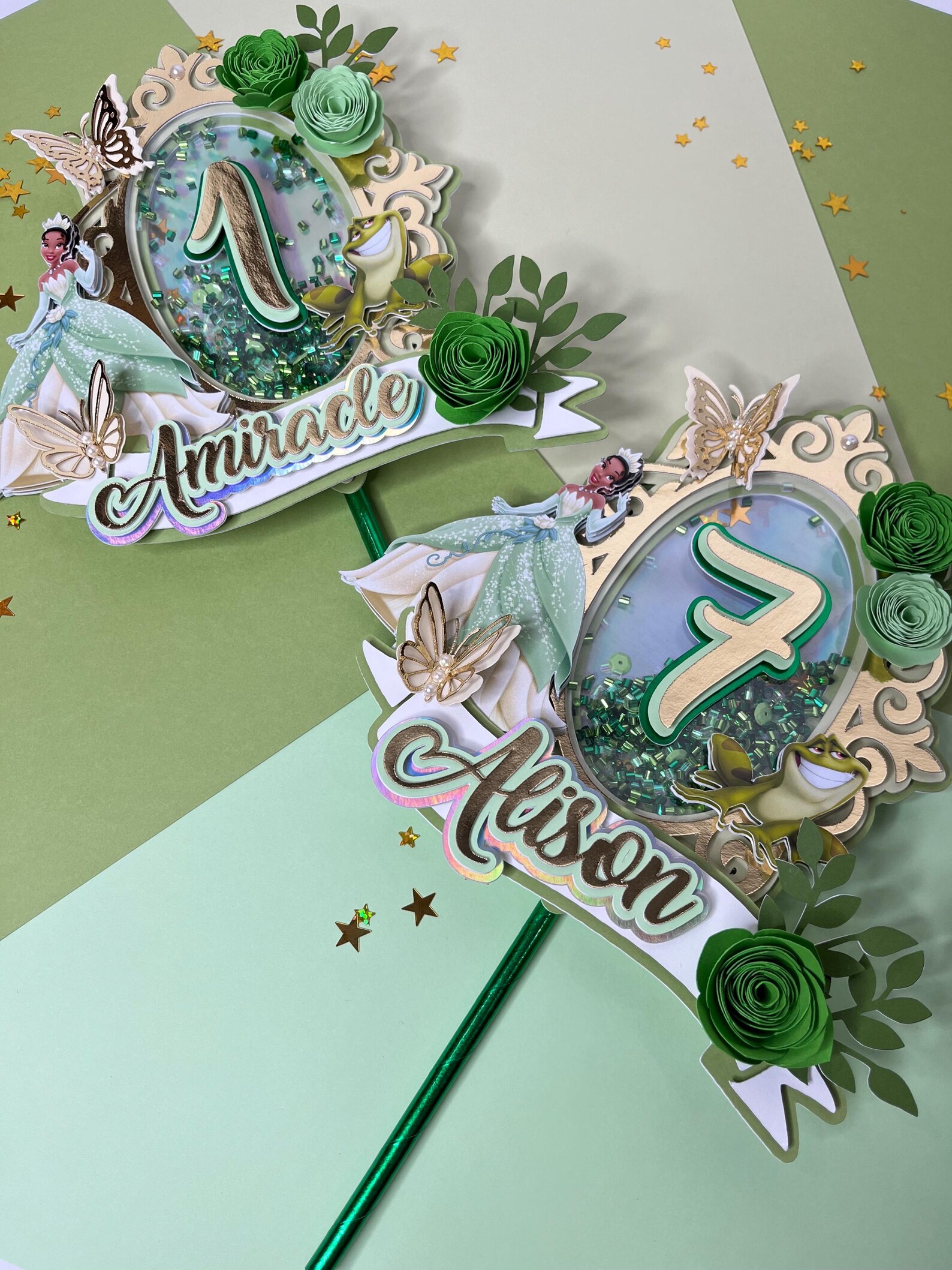 Princess Tiana Cake Topper/ Princess Birthday Party Decor/ Princess ...