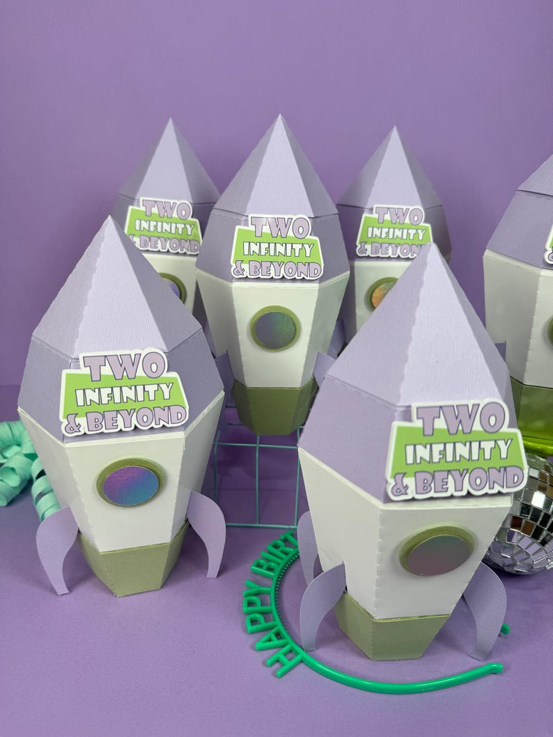 Buzz Lightyear Rocket Gable Boxes/ Two Infinity & Beyond Party Decor ...