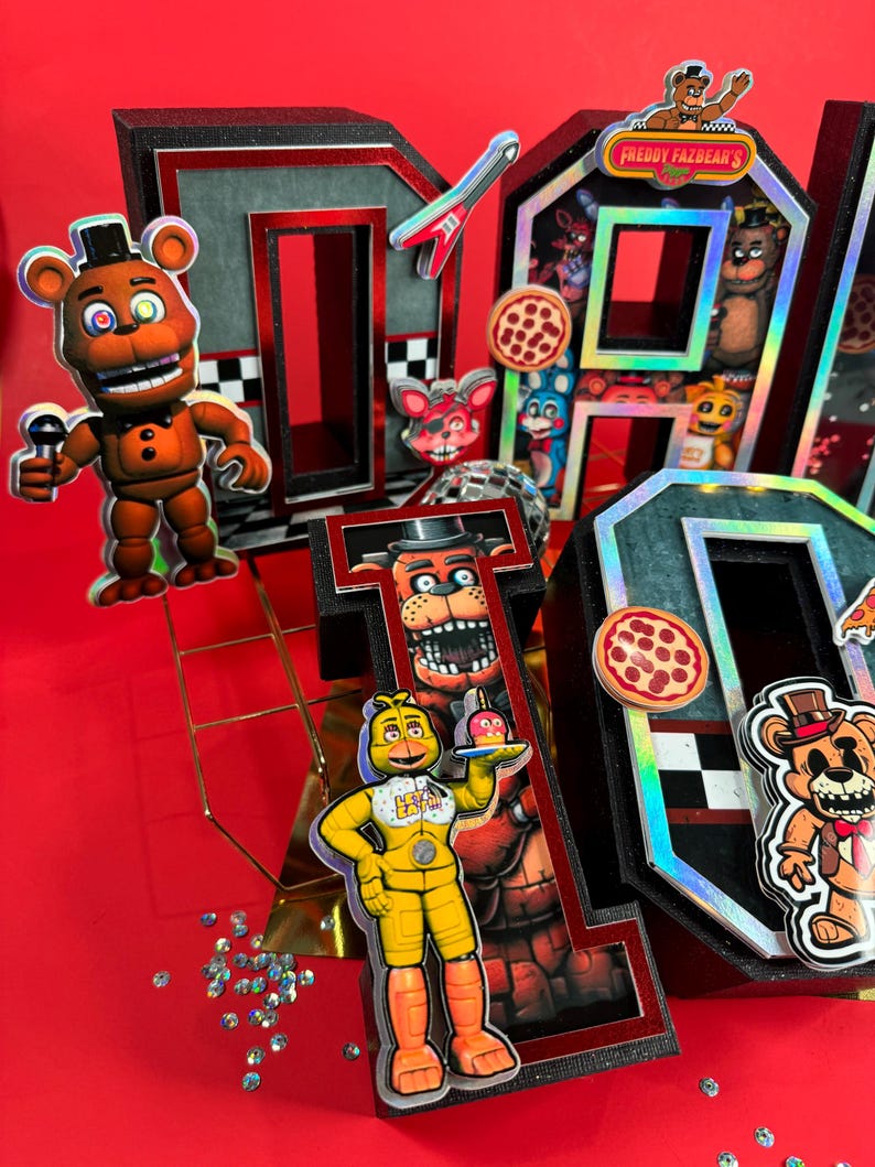 Five Nights at Freddy's 3d Letter or Number/ Five Nights at Freddy's ...