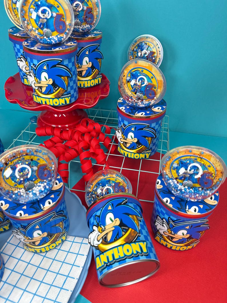 Sonic Custom Pringles / Personalized Chip Cans/ Sonic Party Decor ...