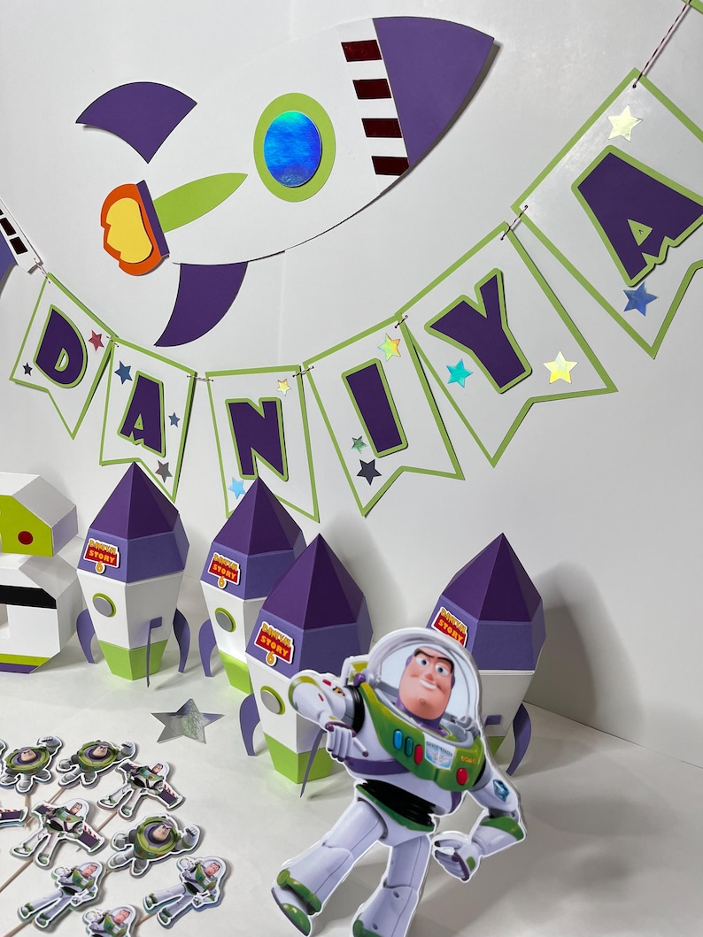 Buzz Lightyear Banner/ High Chair Banner, Buzz Lightyear Birthday ...