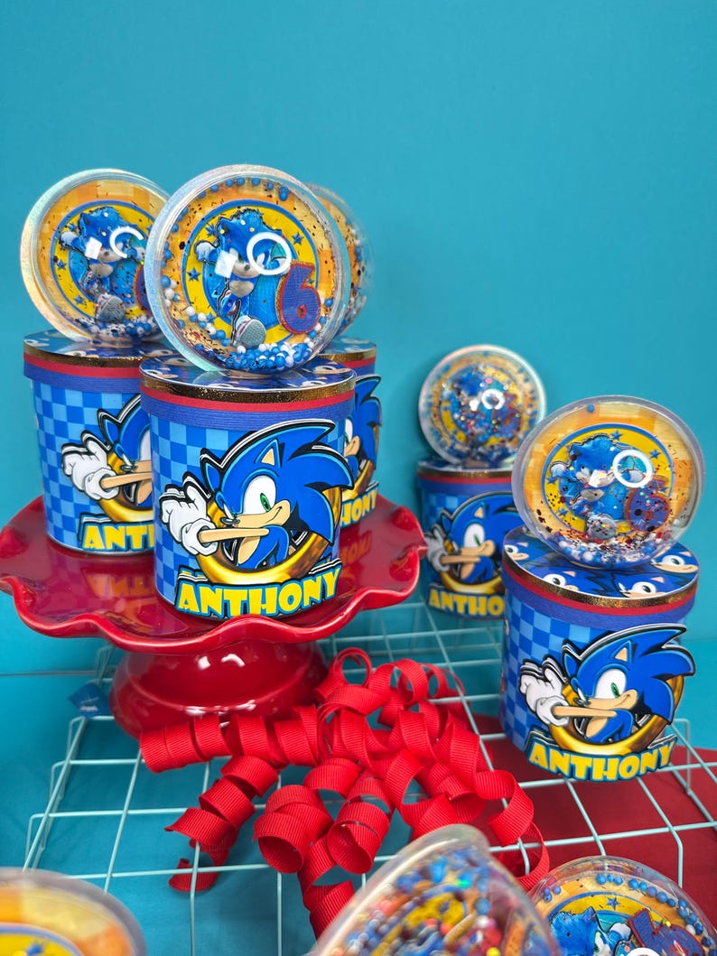 Sonic Custom Pringles / Personalized Chip Cans/ Sonic Party Decor ...