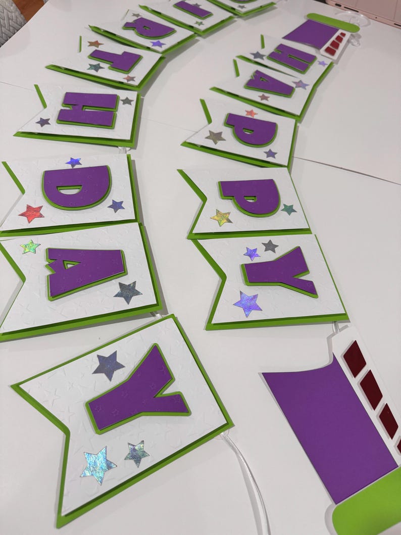 Buzz Lightyear Banner/ High Chair Banner, Buzz Lightyear Birthday ...