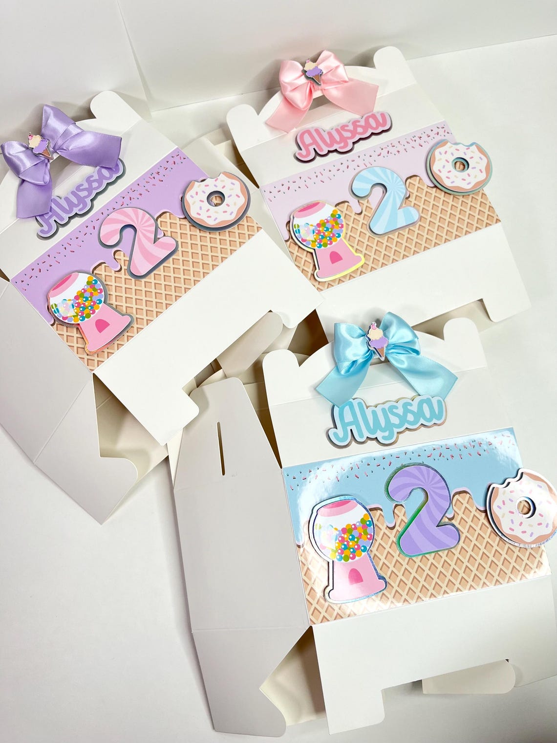 Candyland Favor Boxes/ Donut & Candy Party Treat Boxes - Etsy