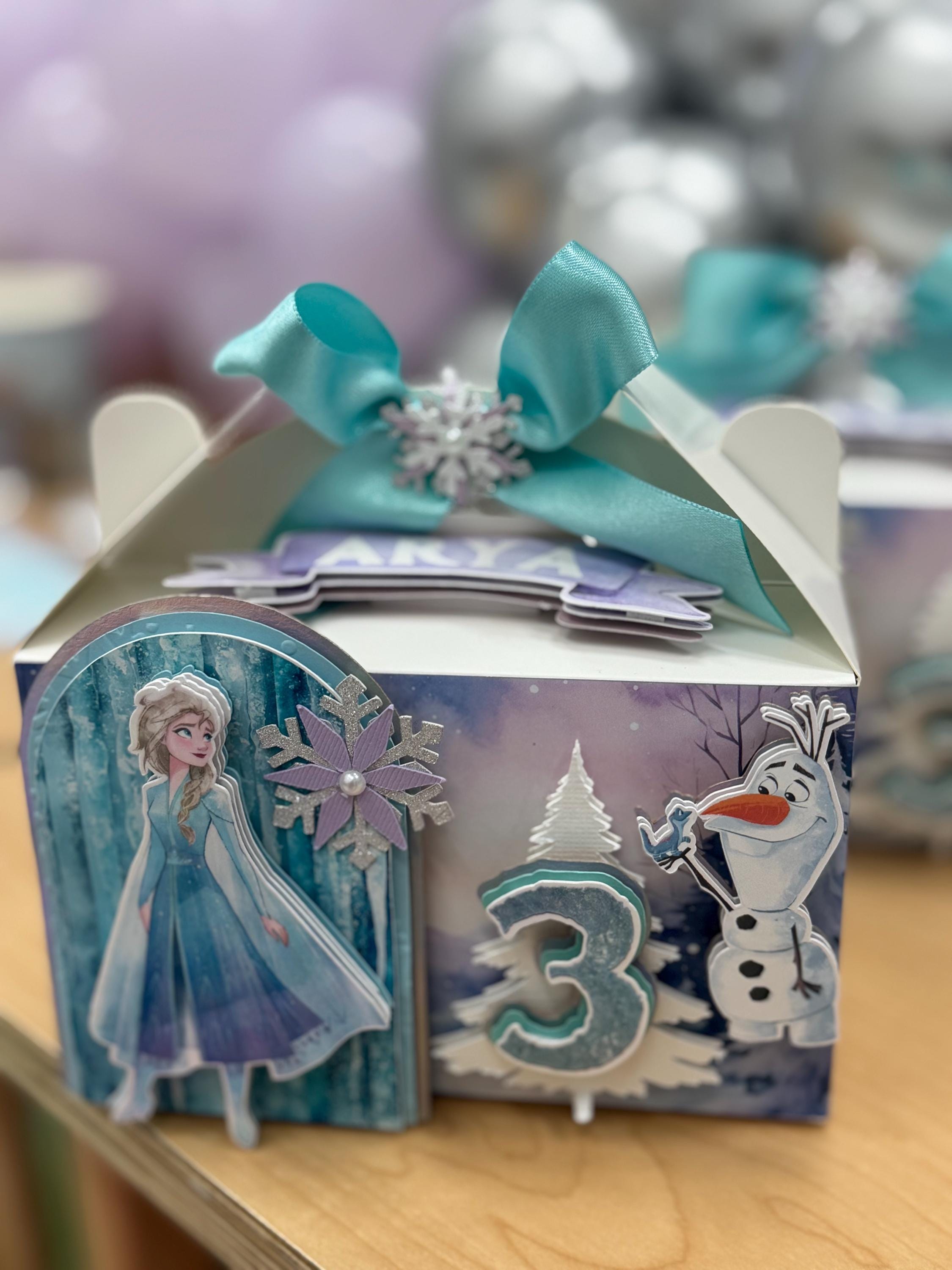 Frozen Favor Boxes/frozen Gable Boxes/frozen Birthday Party/frozen ...