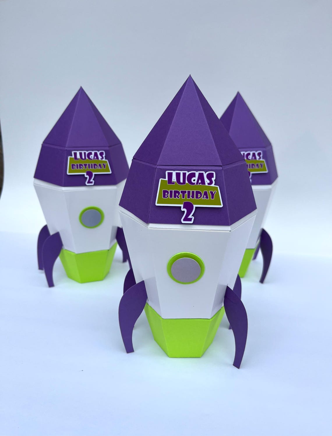 Buzz Lightyear Rocket Favor Boxes/ Two Infinity & Beyond Party Decor ...