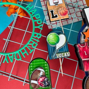 Sports Cake Topper/ Basketball, Baseball, & More - Etsy