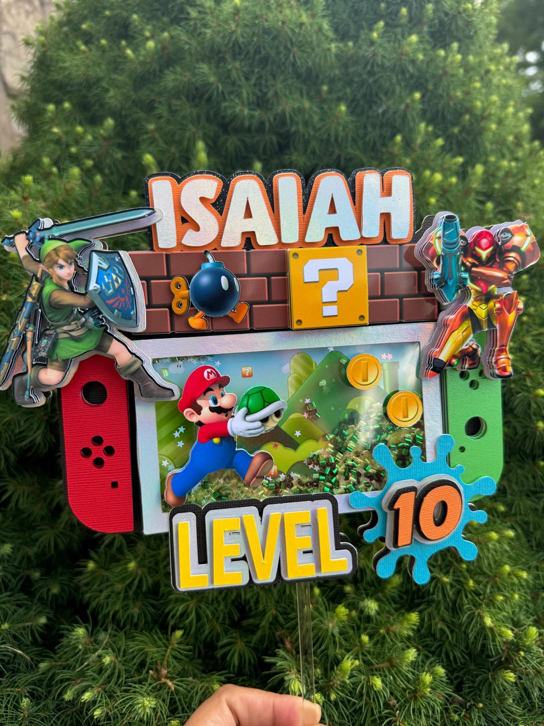 Gamer Cake Topper / Nintendo Switch Cake Topper / Smash Bros Cake ...