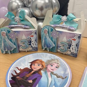 Frozen Favor Boxes/frozen Gable Boxes/frozen Birthday Party/frozen ...